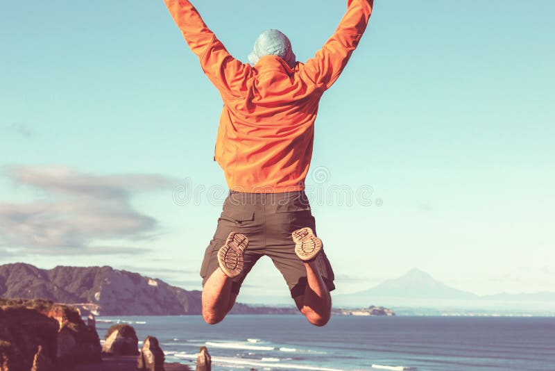 Jumping man stock photo. Image of playful, sport, jump - 188960008