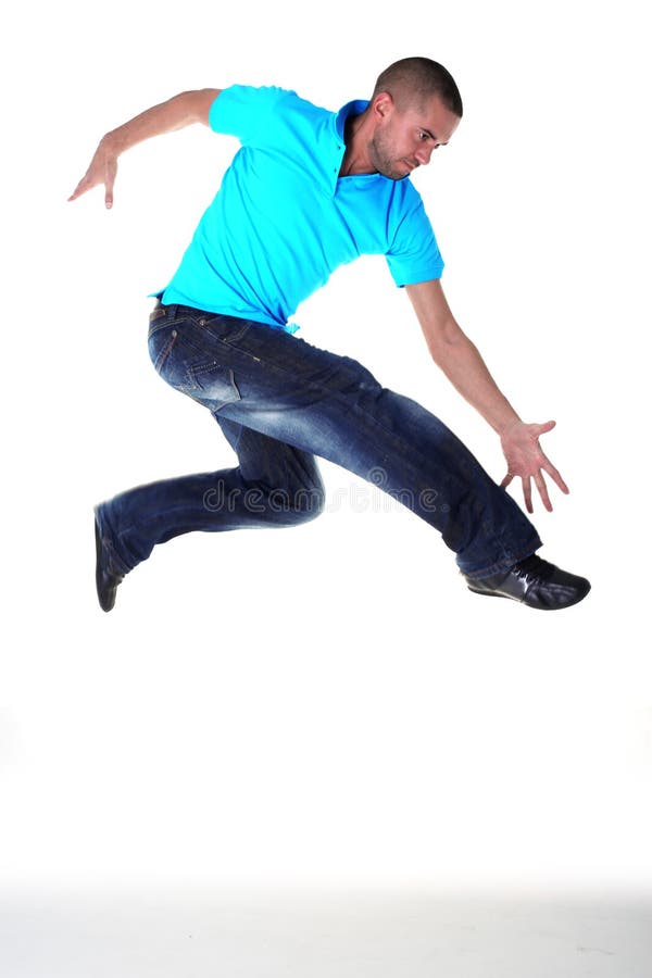 Jumping man stock image. Image of cool, high, playing, excitement - 735811