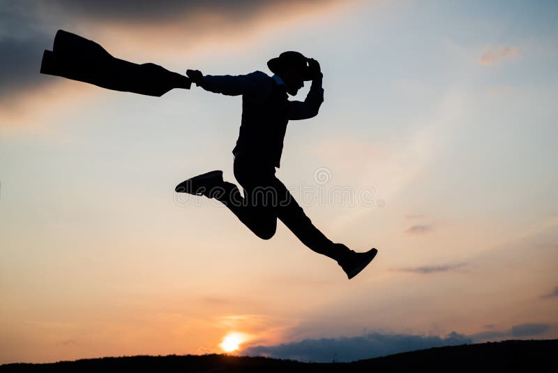 Sunset Dancer stock photo. Image of black, orange, peace - 33841928