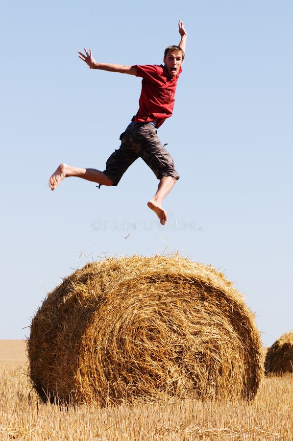 Jumping men stock image. Image of motion, empty, cloudy - 14258271