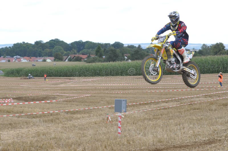 Jumping motocross driver editorial image. Image of enduro - 43777020