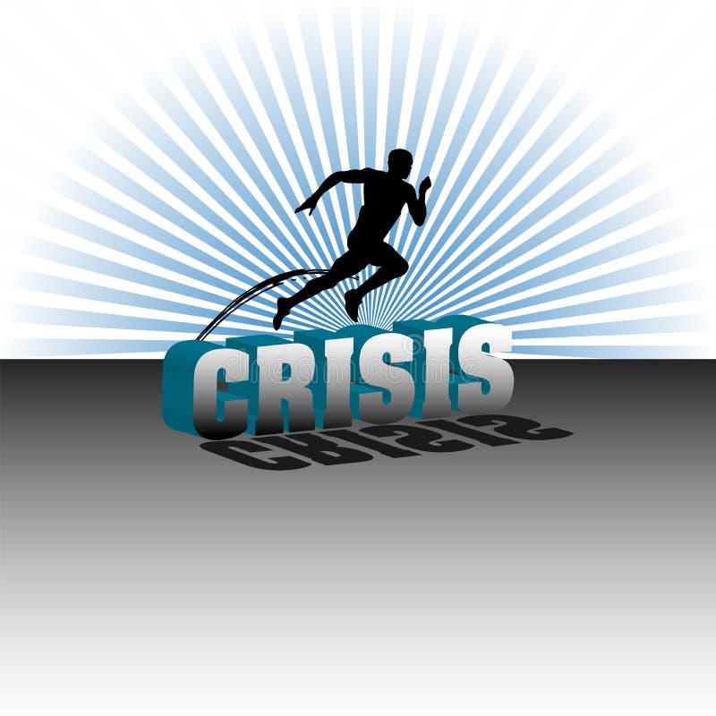 Stop Crisis stock illustration. Illustration of failure - 9068668