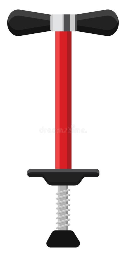 Red Pogo Stick Icon Stock Vector Illustration Of Icon 262388101