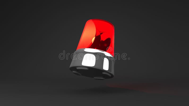 Jumping Red Warning Light on Black Background Stock Video - Video of ...