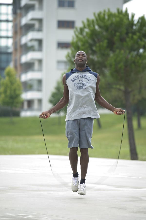 Jumping Rope stock photo. Image of body, vertical, outdoors - 16822872