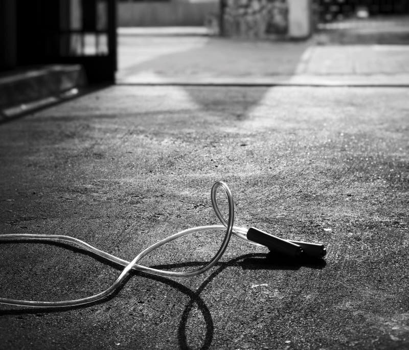 Jumping rope stock image. Image of sunrise, sunset, shadow - 112898373