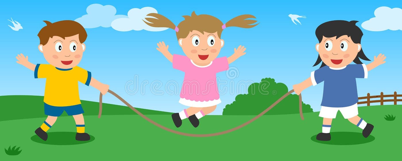 Boy Jumping Rope Cartoon Stock Illustrations – 649 Boy Jumping Rope ...