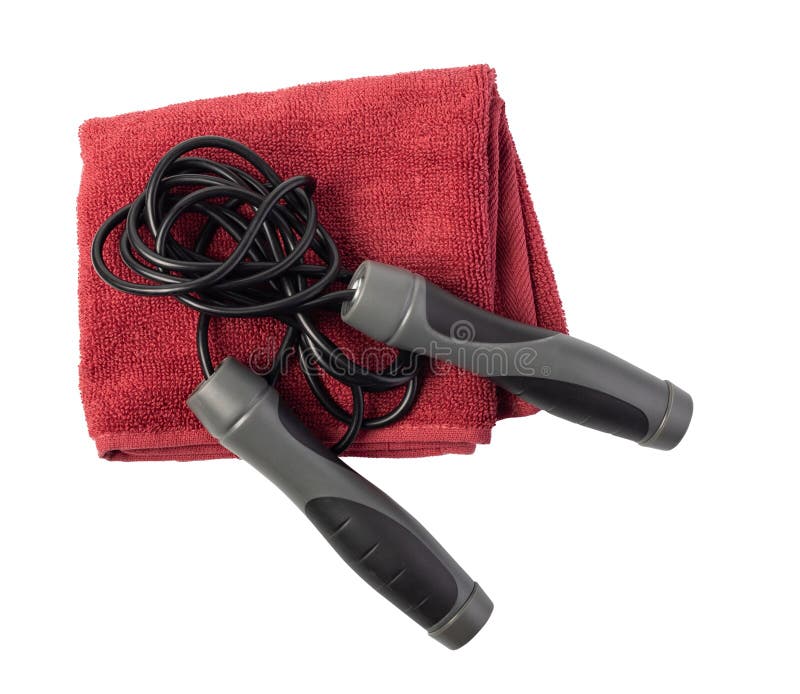 Jumping rope stock photo. Image of towel, healthy, workout - 145692738