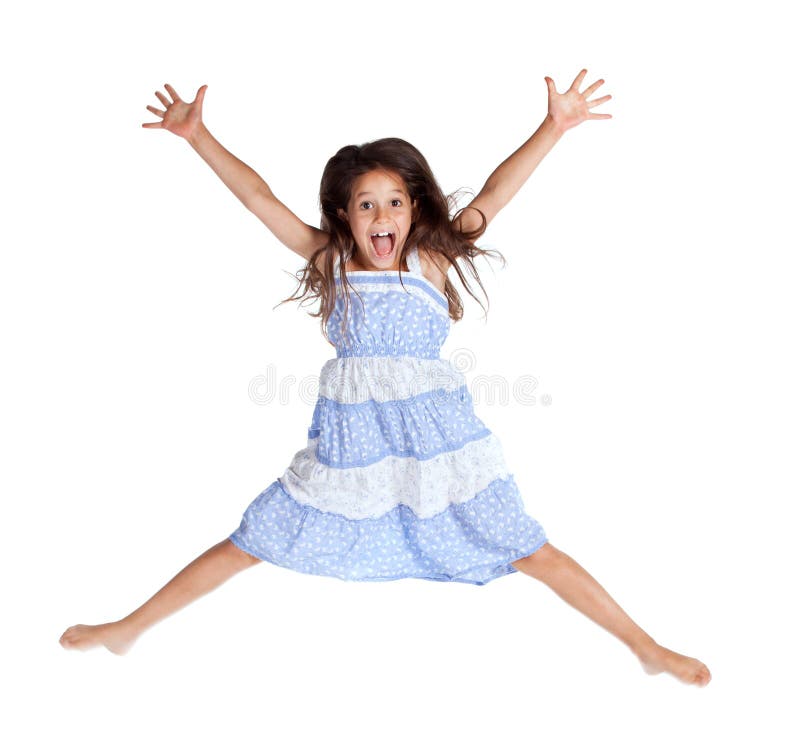 Jumping screaming girl stock photo. Image of lifestyle - 26501156