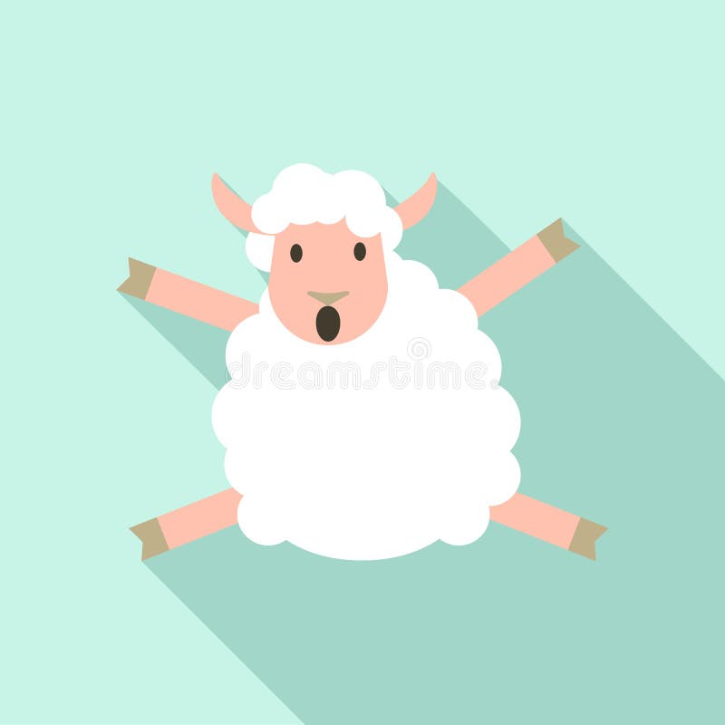 Jumping Sheep stock vector. Illustration of cartoon, sheep - 14175558