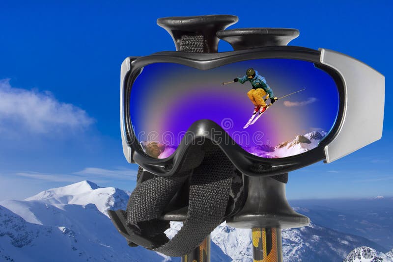 Ski Goggles Reflection Snow Mountains Stock Photos - Download 569 ...