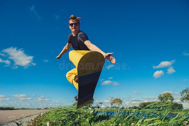 Man on snowboard stock photo. Image of ride, snowy, resort - 34854576