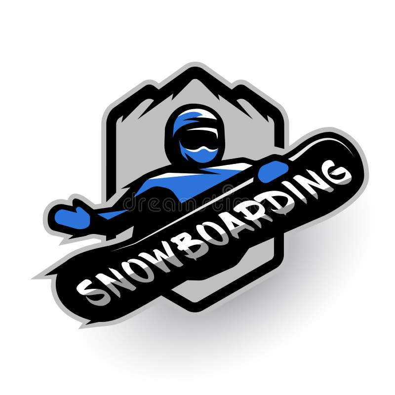 Jumping Snowboarder, Sport Logo. Stock Vector - Illustration of ...