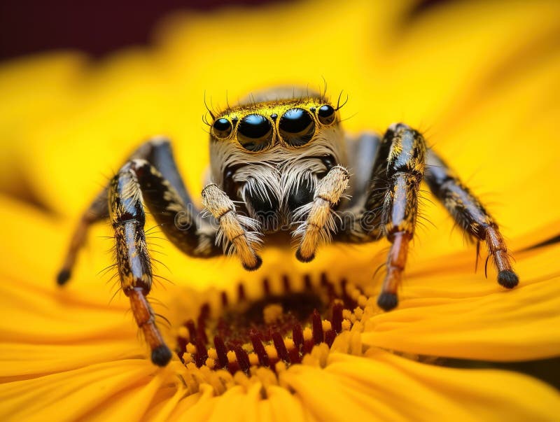 Jumping spider stock illustration. Illustration of insects - 293683178