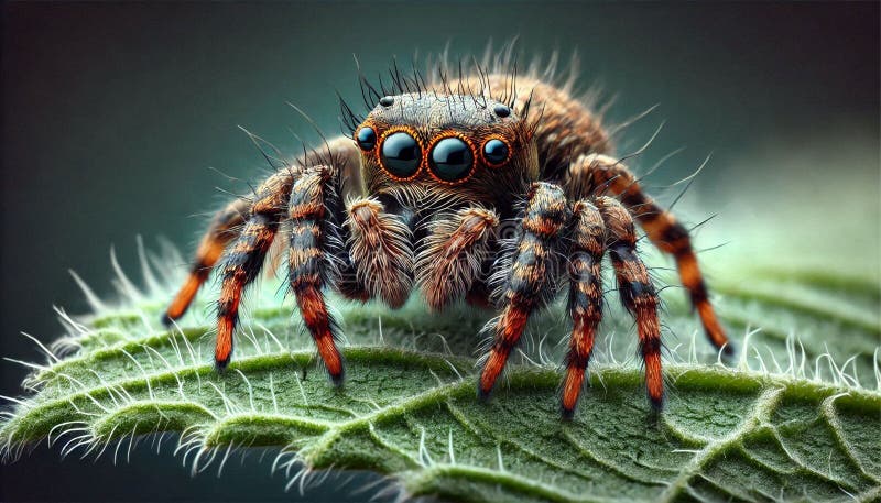 Jumping Spiders (Salticidae) - Masters of the Leap Stock Illustration ...