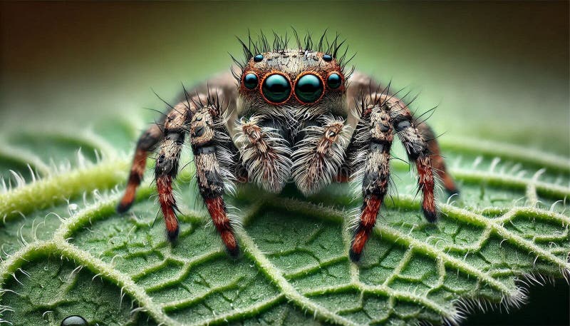 Jumping Spiders (Salticidae) - Masters of the Leap Stock Illustration ...
