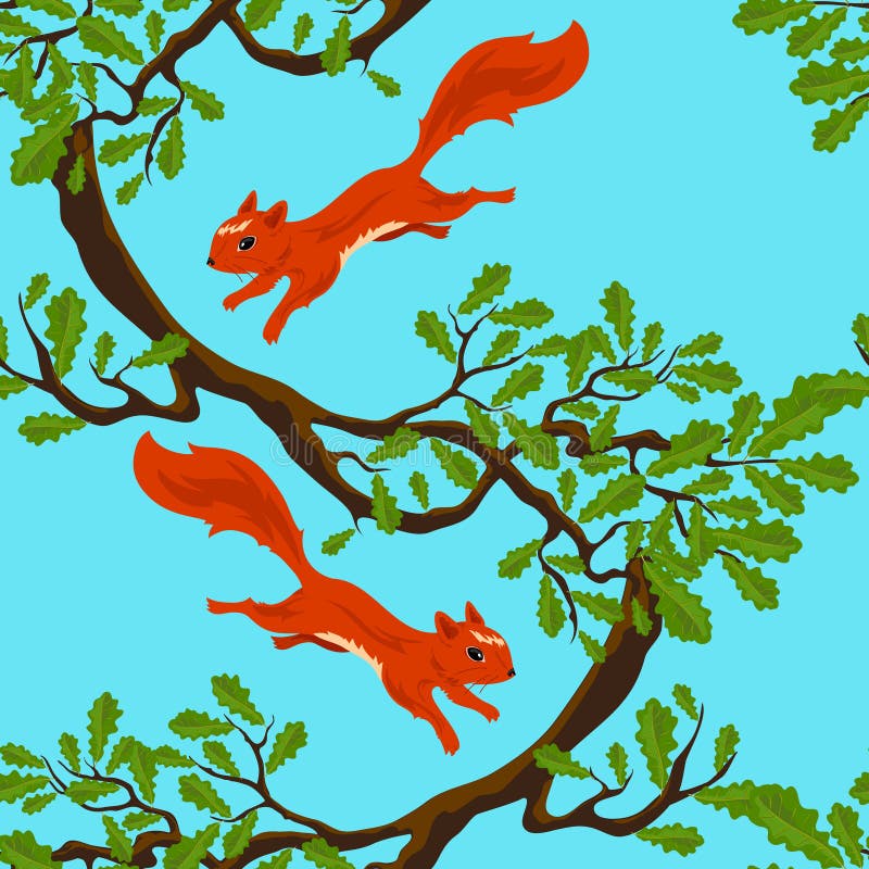 Jumping squirrels stock vector. Illustration of squirrel - 26635291