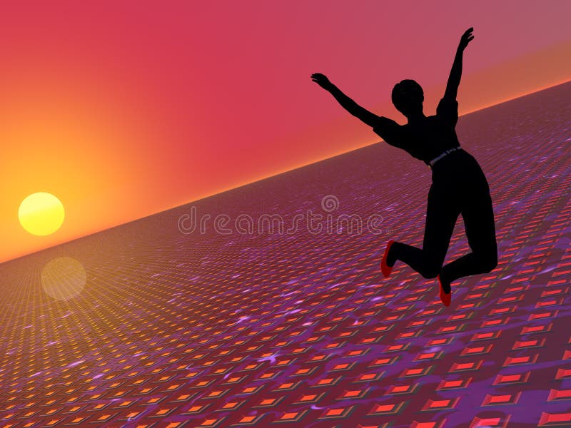 Jubilating stock illustration. Illustration of stickman - 635174