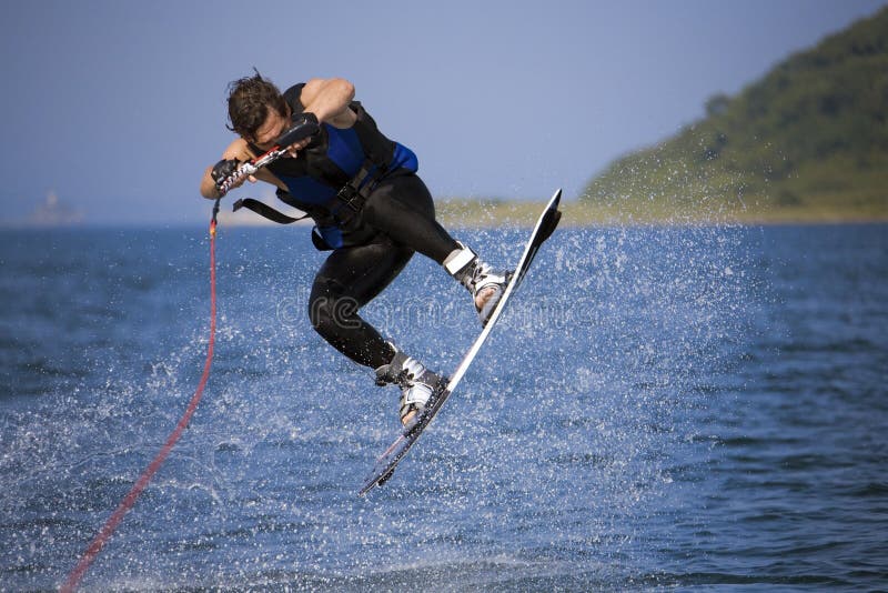 Wakeboarding 1 stock image. Image of boating, sport, challenge - 307215