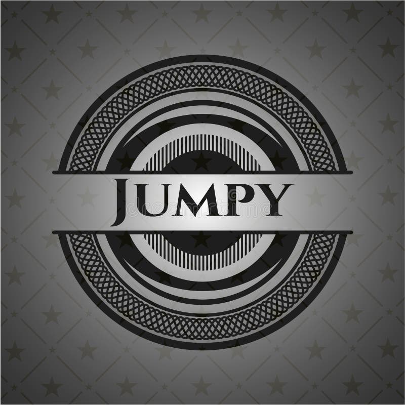 Jumpy Black Emblem. Vintage. Vector Illustration. Detailed. EPS10 Stock ...