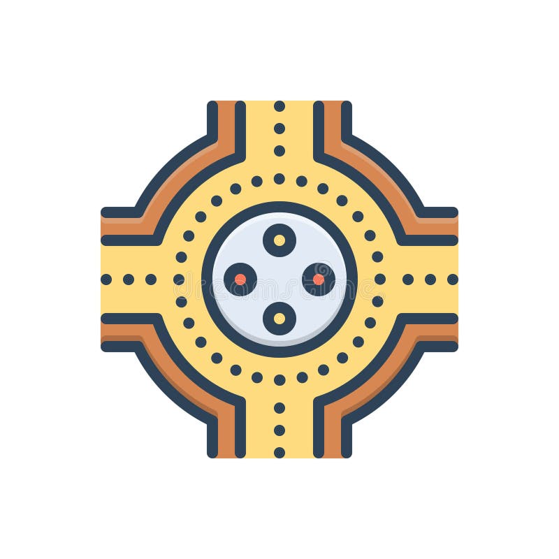 Color Illustration Icon for Junction, Join and Road Stock Vector ...