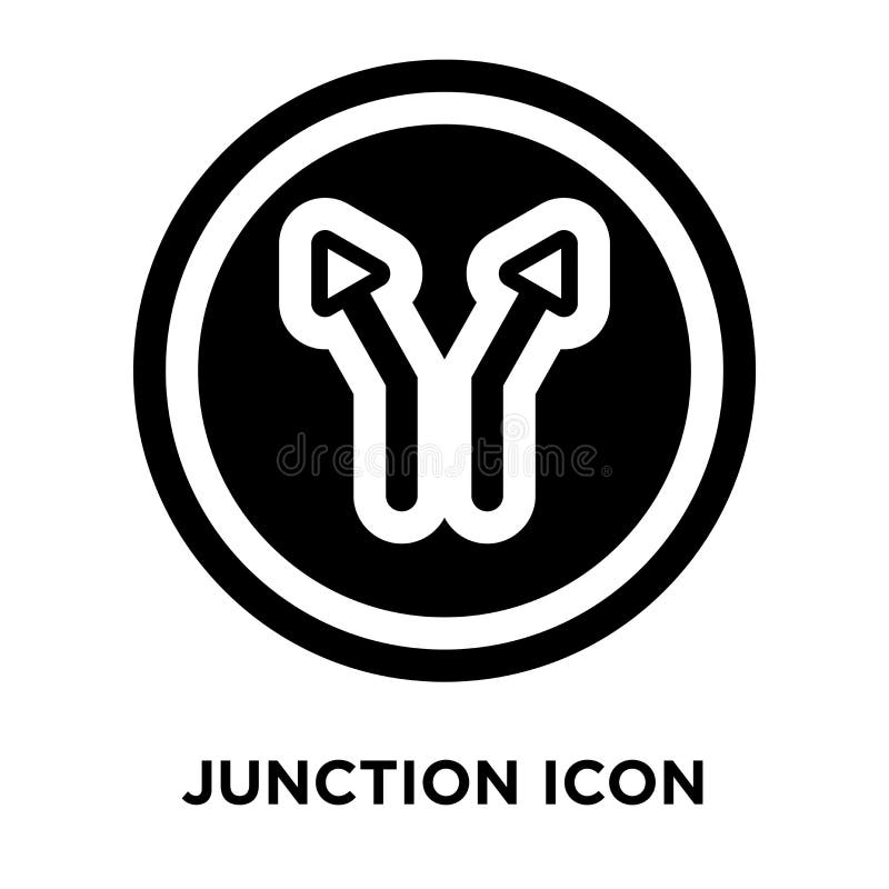 Junction Icon Vector Isolated on White Background, Logo Concept Stock ...