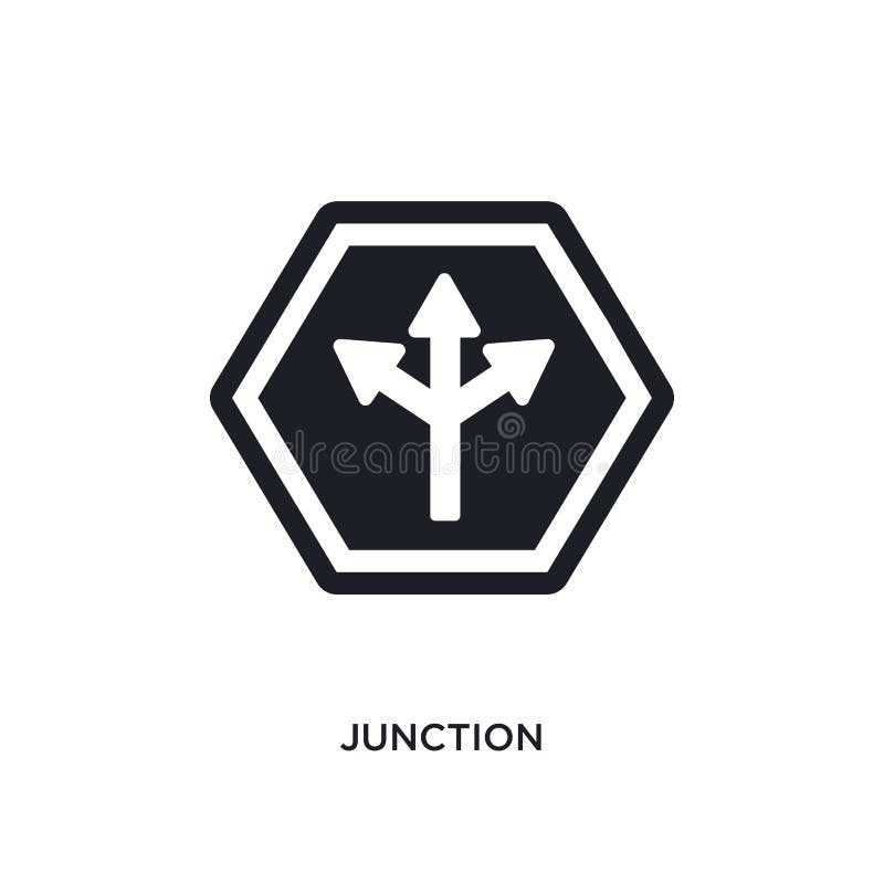 Black T Junction Isolated Vector Icon. Simple Element Illustration from ... Black T Junction Isolated Vector Icon. Simple Element Illustration from ...