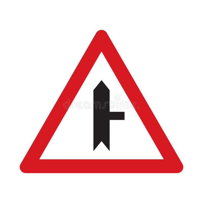 Junction with a Minor Side Road1 Stock Vector - Illustration of drive ...