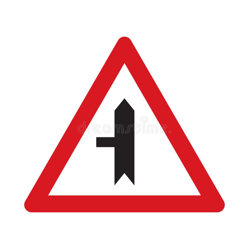 Junction with a Minor Side Road Stock Vector - Illustration of corner ...