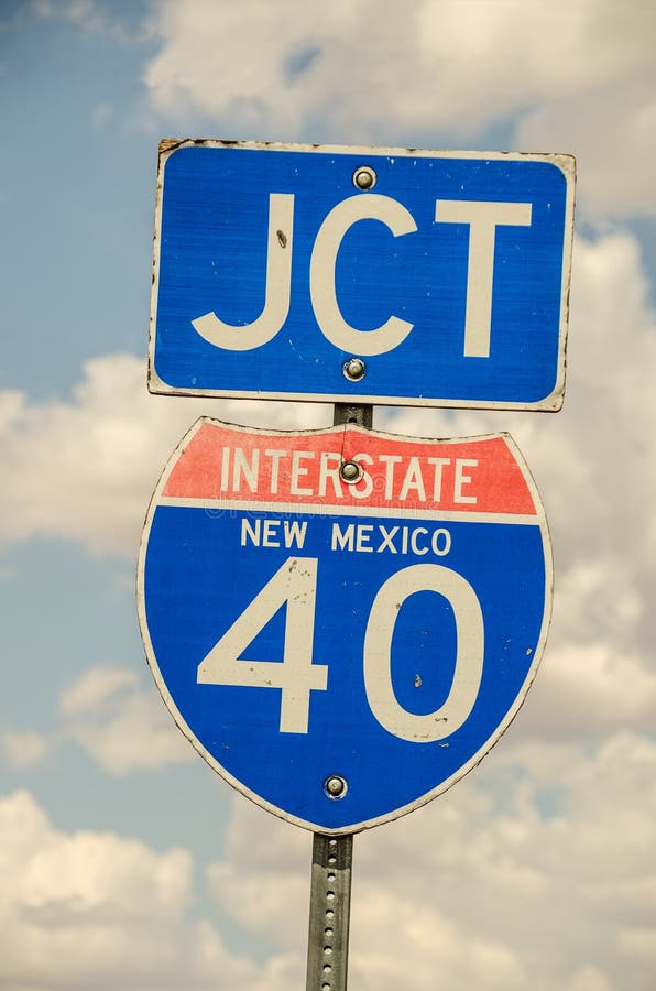 Junction Sign for I-40 stock photo. Image of junction - 45443406