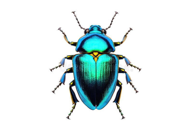 June Bug on White Background Stock Illustration - Illustration of ...