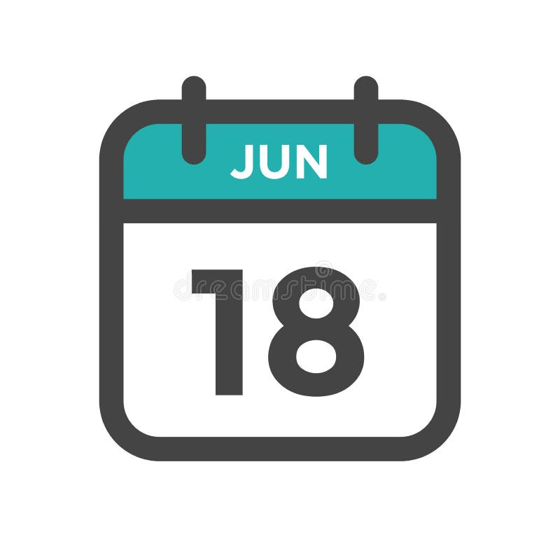 June 18 Calendar Day or Calender Date for Deadlines or Appointment ...