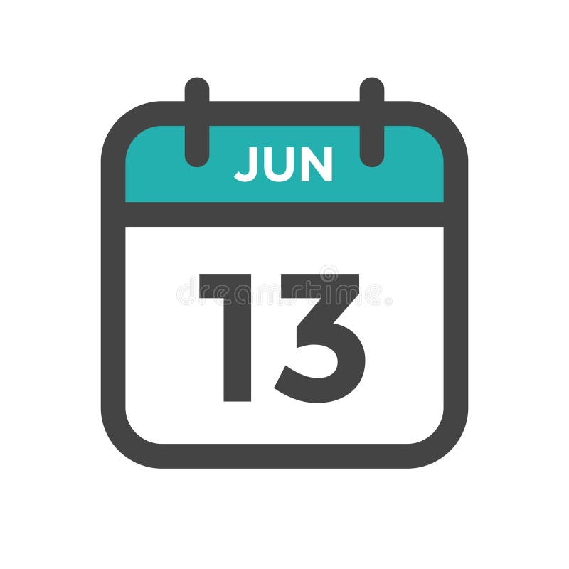 June 13 Calendar Day or Calender Date for Deadlines or Appointment ...