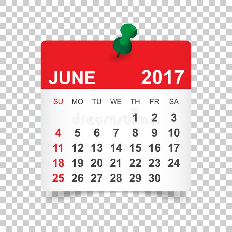 June 2017 calendar vector stock vector. Illustration of planner - 85160466