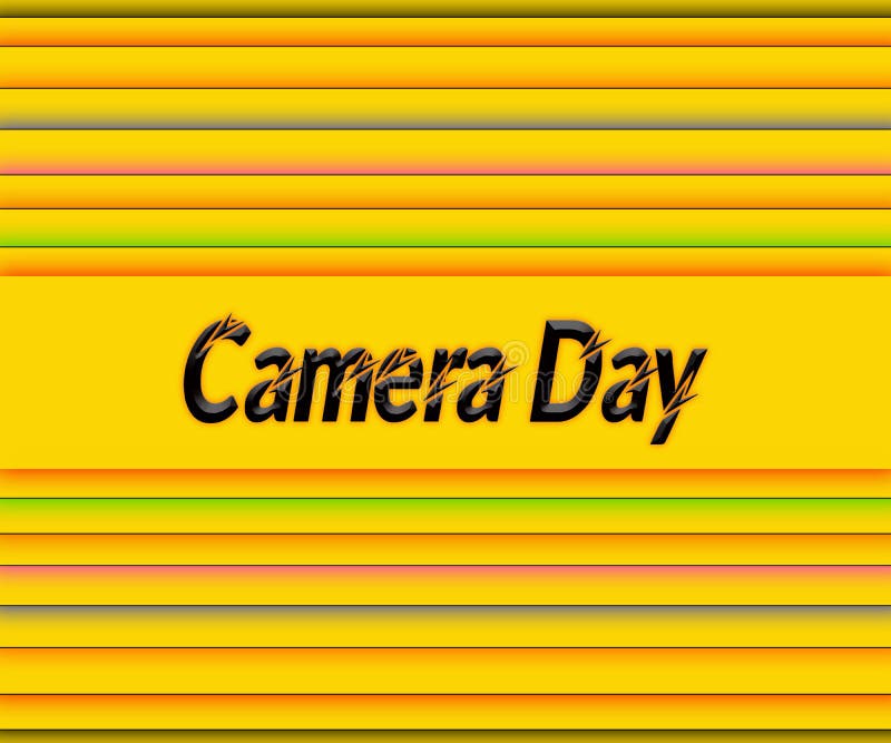 Happy Camera Day, June 29. Calendar of June Gold Text Effect, Design ...