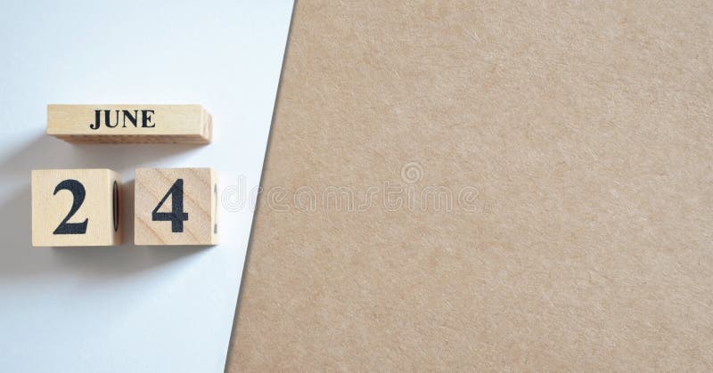 June 24, Cover Design with Number Cube. Editorial Photography - Image ...