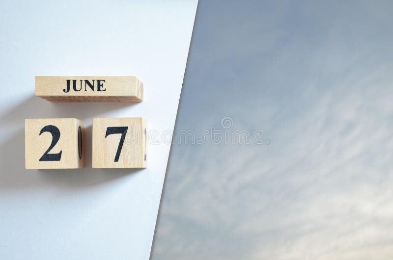 June 27, Cover Design with Sky Background Editorial Photography - Image ...