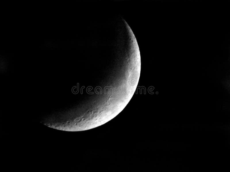 June 14 Crescent Moon in Night Sky Over NYS Stock Image - Image of moon ...
