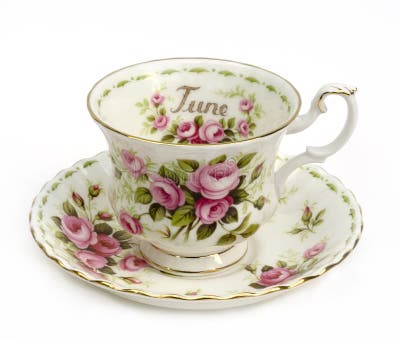 June Cup and Saucer stock photo. Image of spring, dainty - 783112