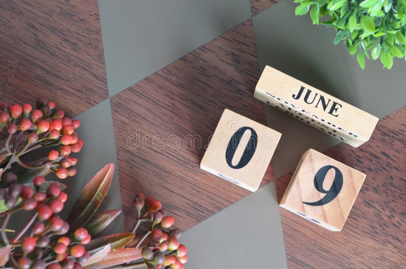 June 09. Date of June Month. Stock Photo - Image of celebrate ...