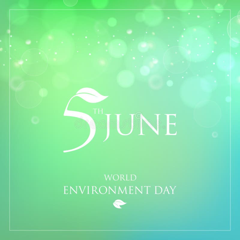 5 June International World Environment Day Concept Design Vector ...