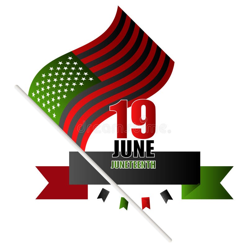 19 June Juneteenth Celebration, Vector Banner Stock Illustration ...