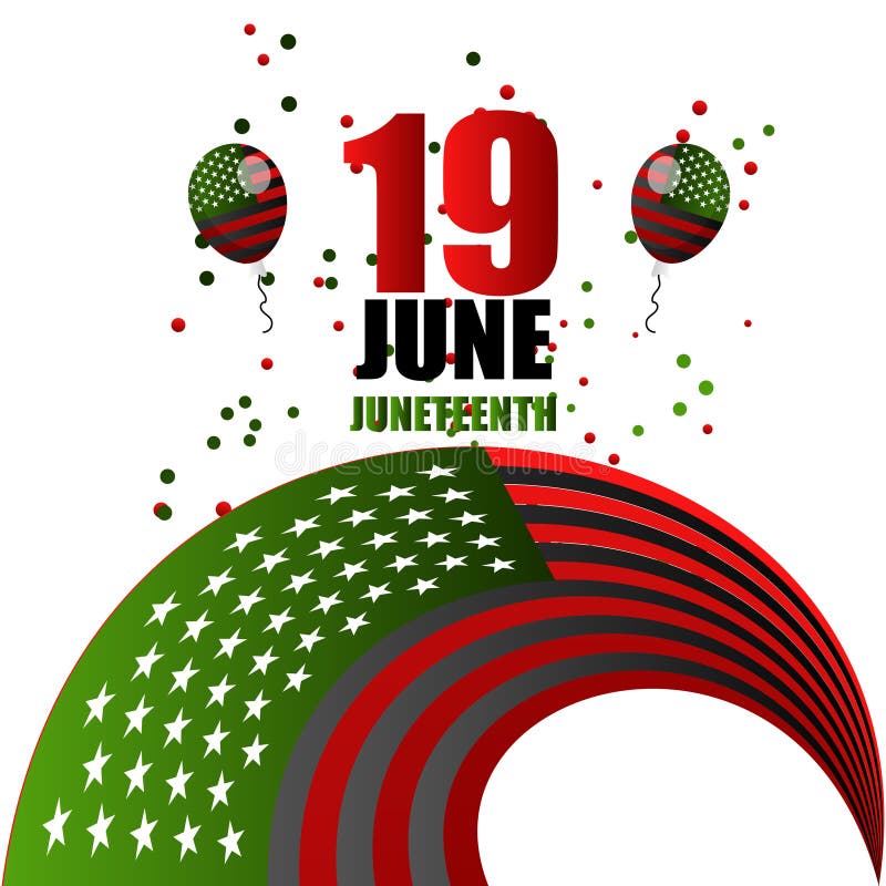 19 June Juneteenth Celebration, Vector Banner Stock Vector ...