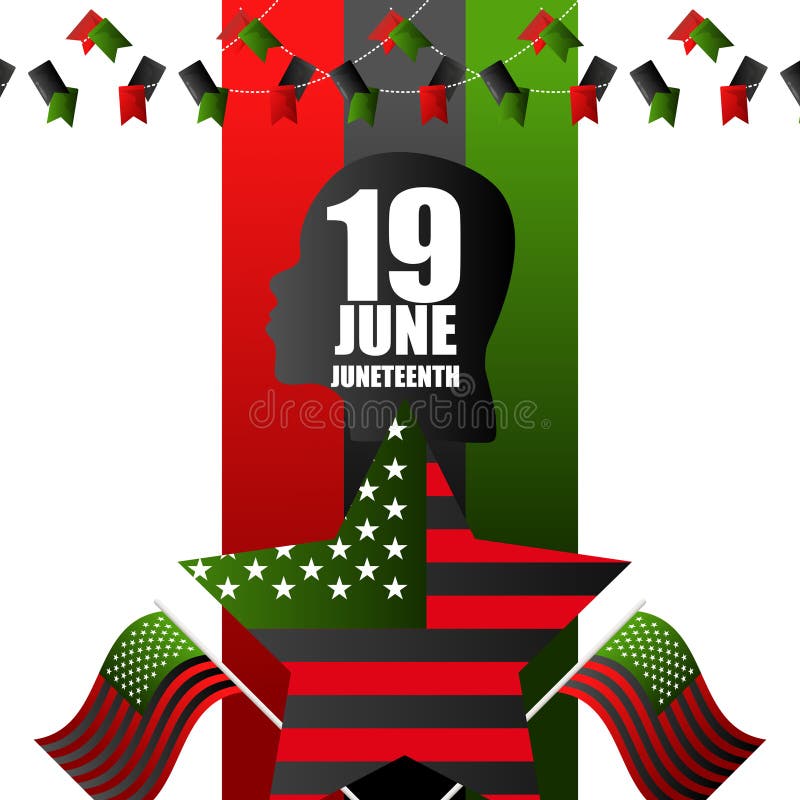 19 June Juneteenth Celebration, Vector Banner Stock Illustration ...