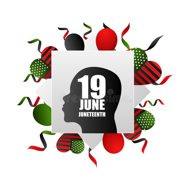 19 June Juneteenth Celebration, Vector Banner Stock Illustration ...