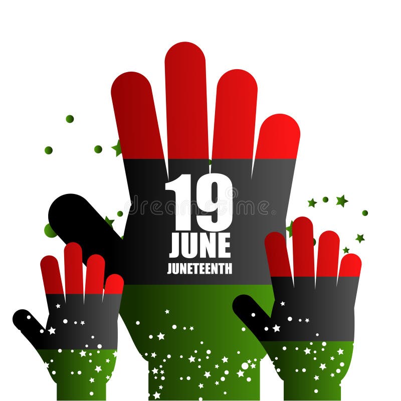 19 June Juneteenth Celebration, Vector Banner Stock Illustration ...