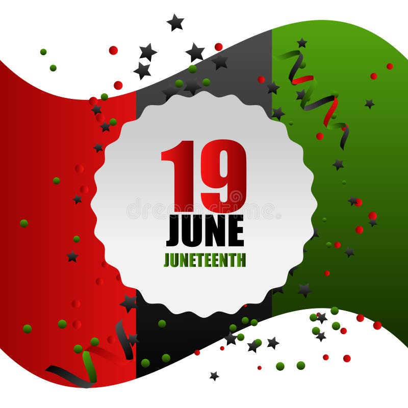 19 June Juneteenth Celebration, Vector Banner Stock Vector ...