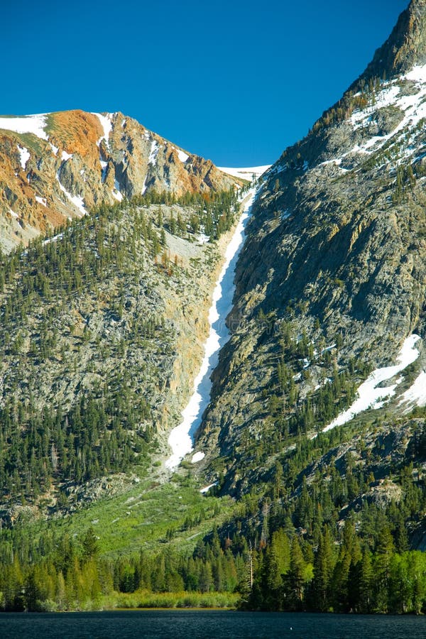 June Lake Loop stock photo. Image of snowy, tree, lake - 18649946