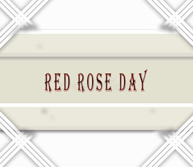 June Month, Day of June. Red Rose Day, on White Background Stock ...