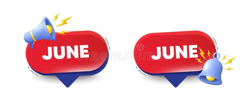 June Month Icon. Event Schedule Jun Date. Calendar Agenda 3d Icon ...